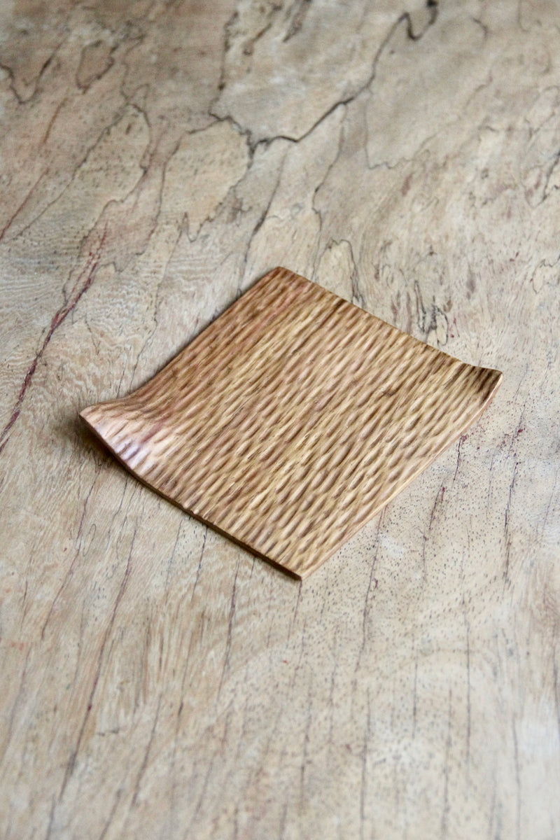 Kertas Wooden Coaster – Biru Beeru